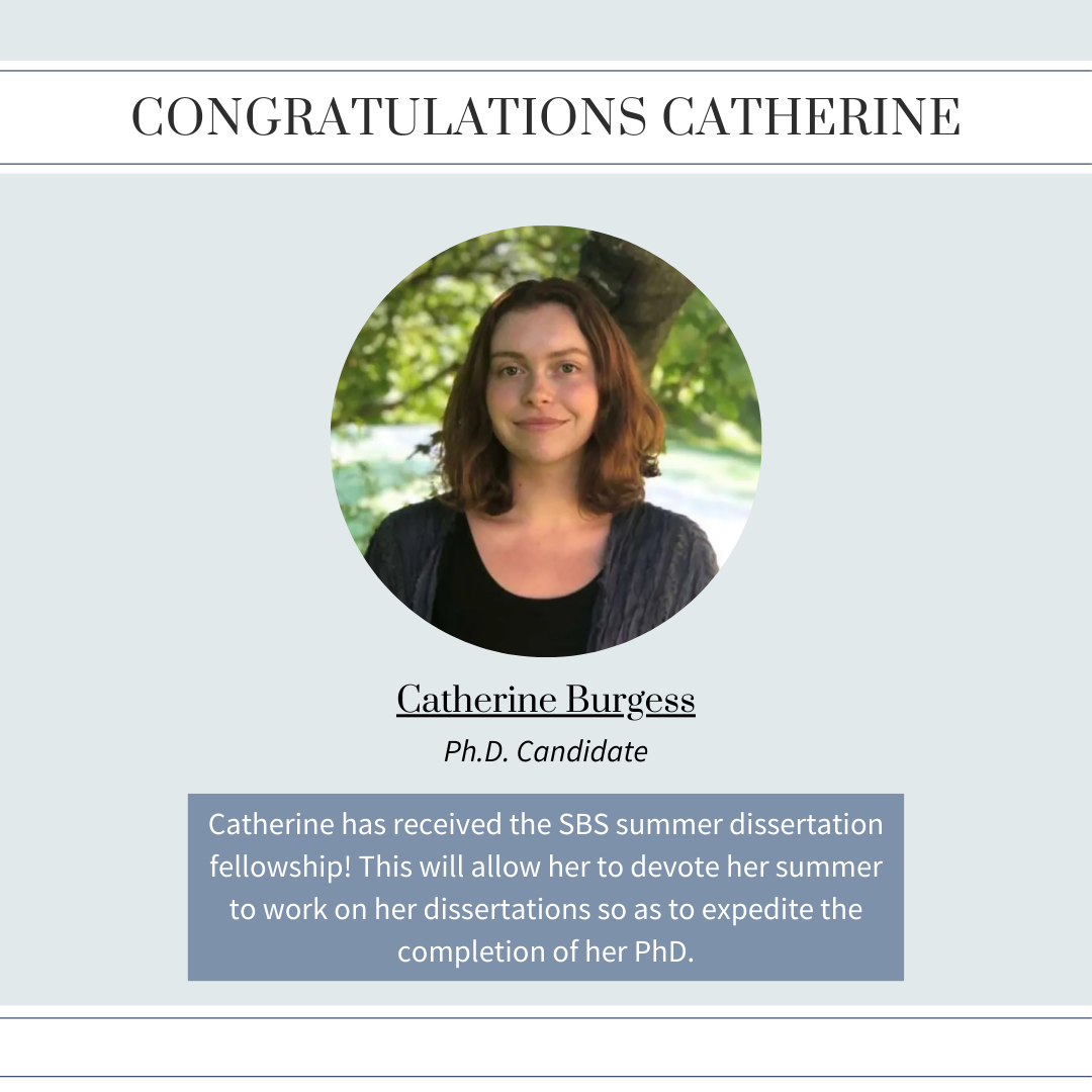 Congratulations, Catherine! | Sociology